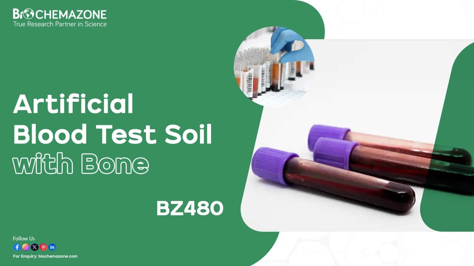 Artificial Blood Test Soil with Bone for Medical Cleaning